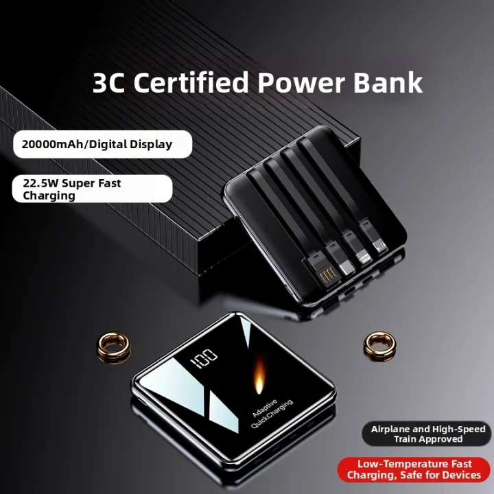 Aircraft and Train Travel Approved Slim Portable Fast Charging Power ...