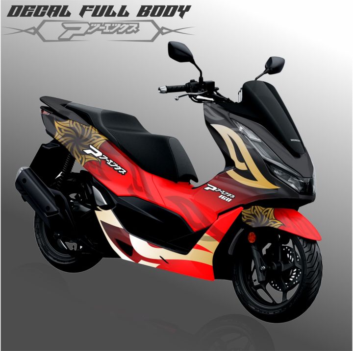sticker decal PCX 150/160 full body-stiker striping variasi Dekal motor ...