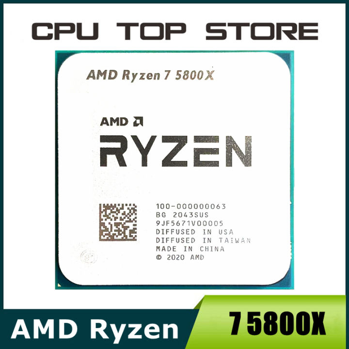 AMD Ryzen 7 R7 5800X 3.8GHz 8-Core 16-Thread CPU Processor Socket AM4 ...