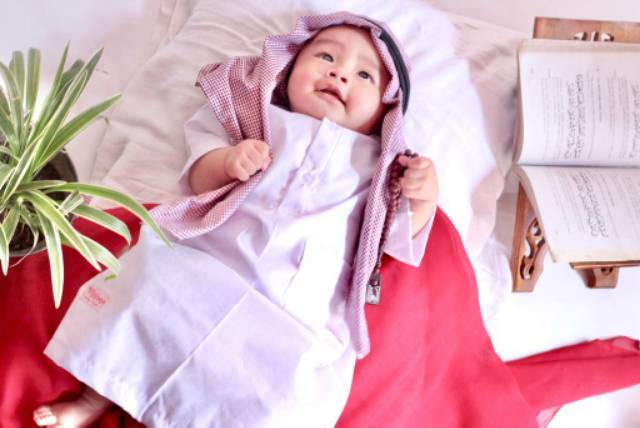 Jubah Baby & Serban Arab Akikah/Raya Set For Baby Boy | Lazada
