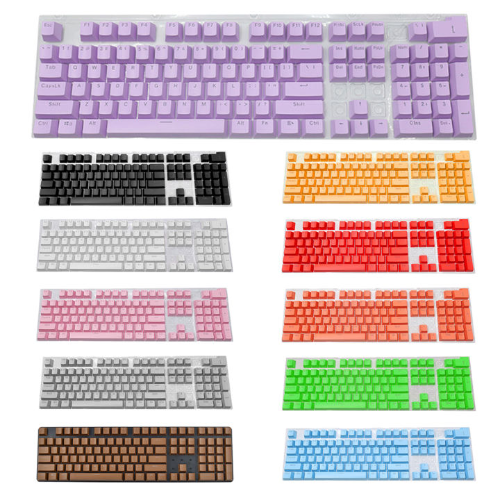104pcs ABS Universal Mechanical Keyboard Keycaps Ergonomic Blank ...