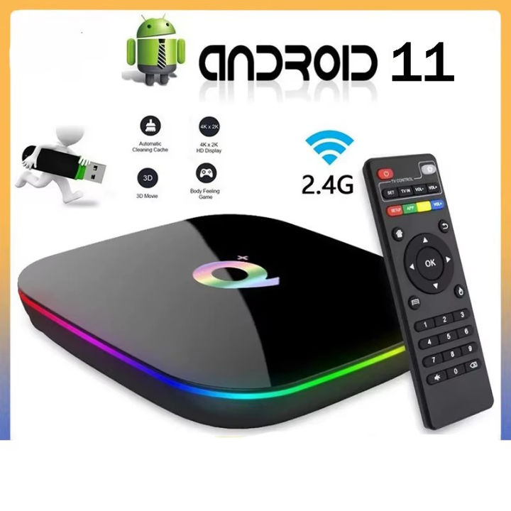 Q Plus Smart TV Box Android 11 Smart Allwinner H6 Quad Core 8GB 128GB ...