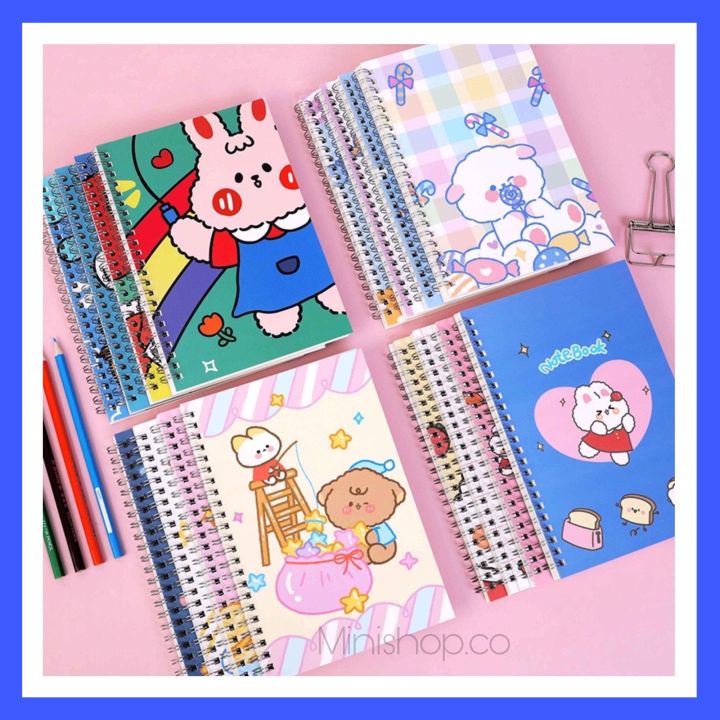 Notebook Ring Big Cute Cartoon Design Diary Book Daily Planner Book ...