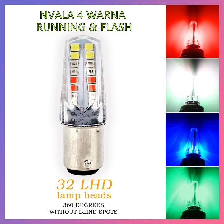 Lampu Stop LED 32 MATA DAJJAL LED & Lampu Sein Sen 4warna RGB Cristal ...