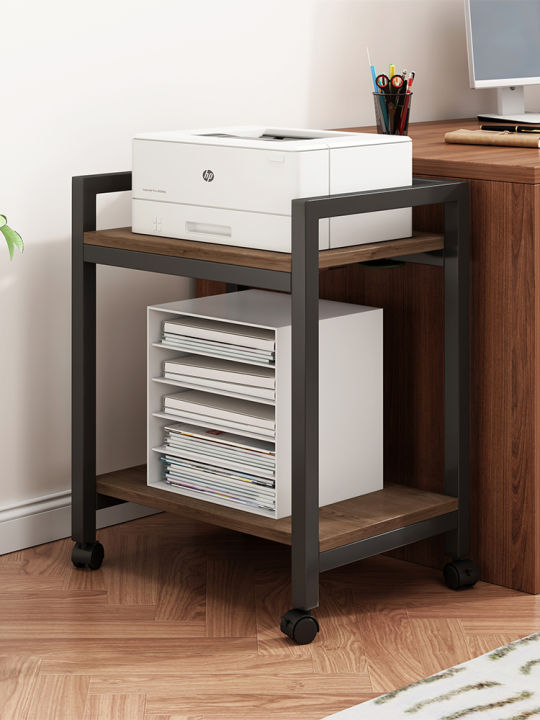 Mobile Printer Stand under Desk Floor Storage Rack Office Computer Main ...