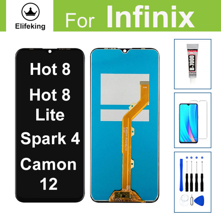6.52'' LCD For Infinix Hot 8 Lite X682B X682C X650 Spark 4 KC8 Camon 12 ...