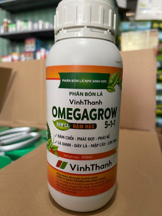 Phân bón lá Omega Grow 5-1-1 ( Nhập Mỹ 100% ) - Công dụng : Giúp cây đi ...