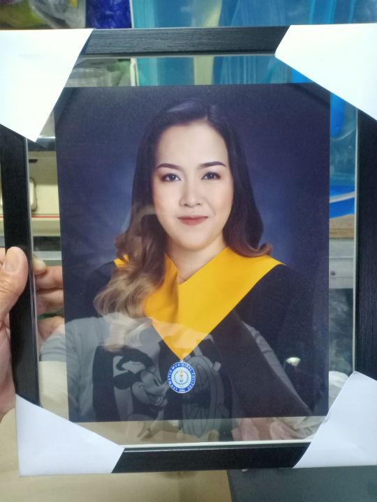 Graduation Picture Frame Portrait with Print 8R/8x10 Glass to Glass ...