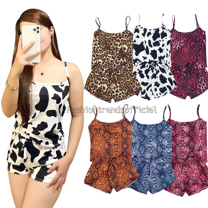 Terno Pambahay for Women (Fit to Small up to XL size) Sando Short Terno ...