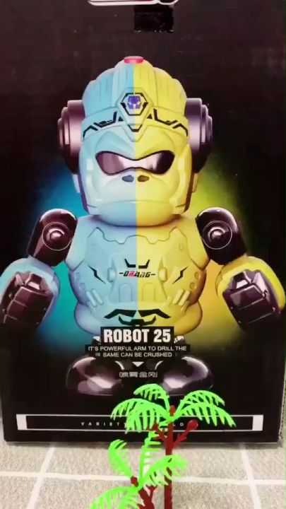 ROBOT KING KONG ของเล่นคิงคอง คิงคองพ่นน้ำ ของเล่นมีเสียง-ไฟ-เต้นได้ ...