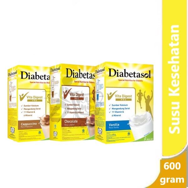 Susu Diabetasol Vita Digest 600 gram All Varian - susu rendah gula ...