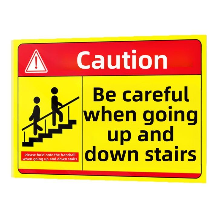 RUIKELAIXIANG | Safety Warning Stickers for Stairs and Escalators | Lazada