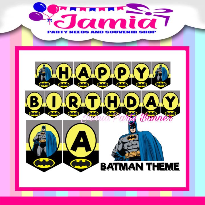 Batman Customized Banner Per letter | Lazada PH