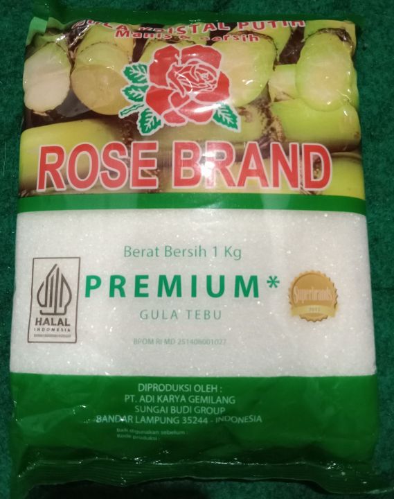 GULA PASIR ROSE BRAND HIJAU PREMIUM 1 KG | Lazada Indonesia