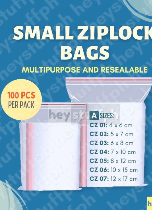 Zip plastic packaging bag resealable lock disposable quick seal 100pcs ...