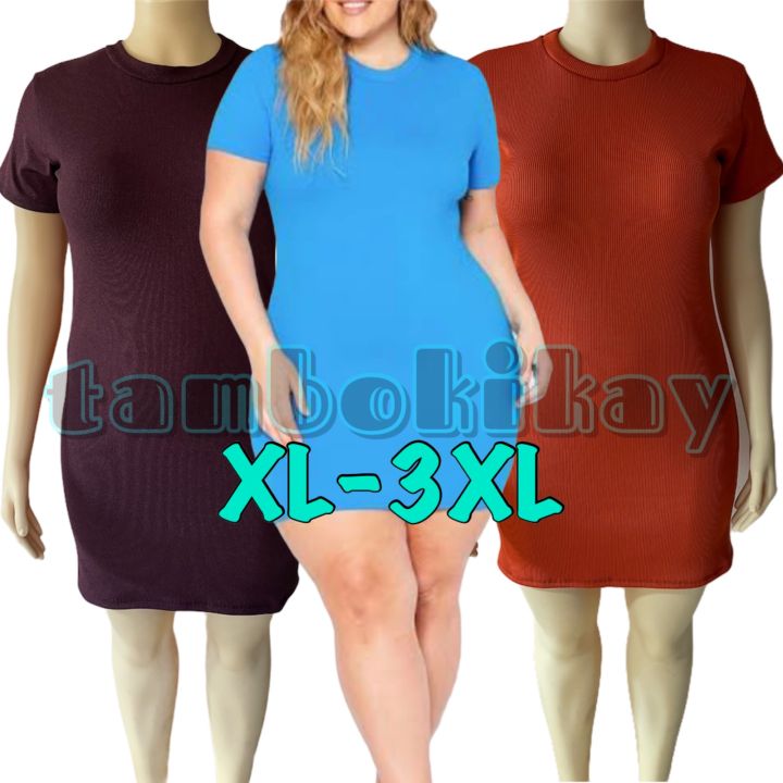 XL-3XL PLUS SIZE BODYCON DRESS (THICK FABRIC) | Lazada PH