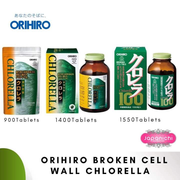 Orihiro Chlorella Broken Cell Wall Open Cell Made in Japan 100% ...