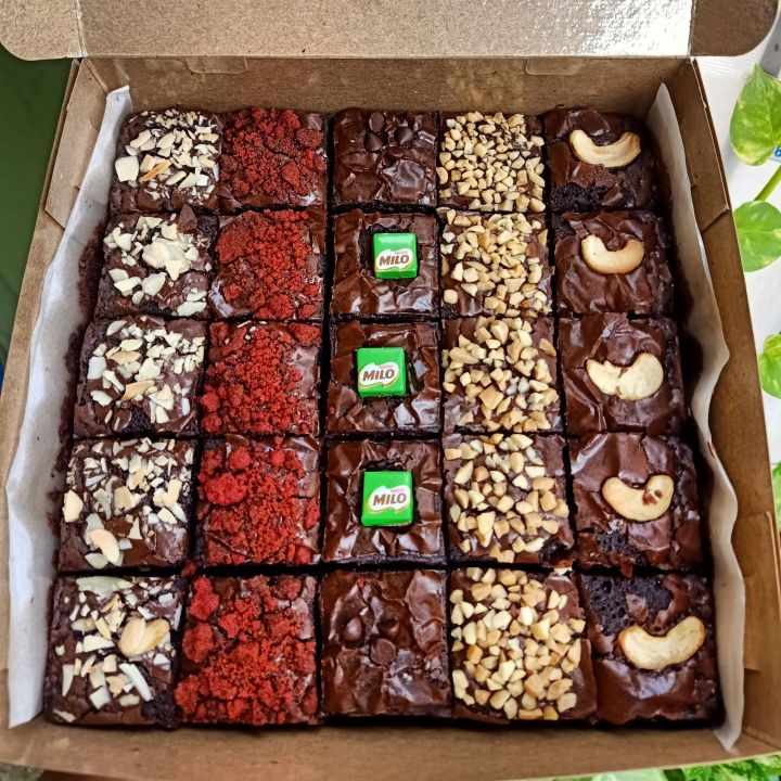 Fudgy Brownies Sekat Shiny Crust | Lazada Indonesia
