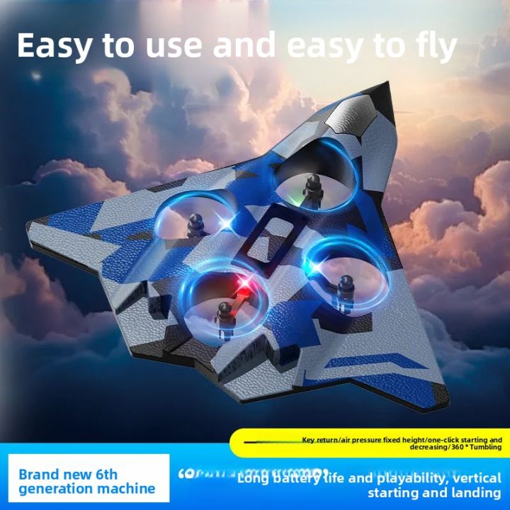 Remote Control Foam Airplane Crash Resistant Four Axis Fighter Toy Six ...