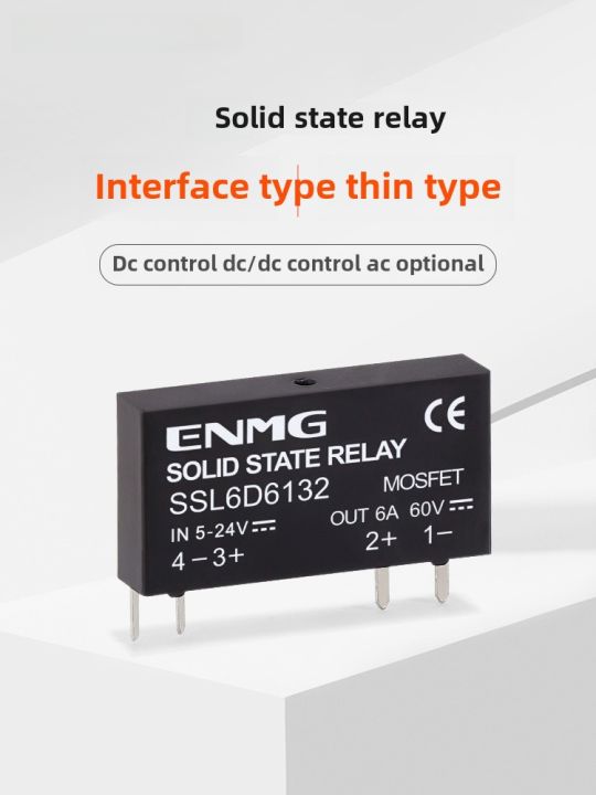 Ultra Miniature Thin Solid State Relay PLC Interface SSL6D6132 DC ...