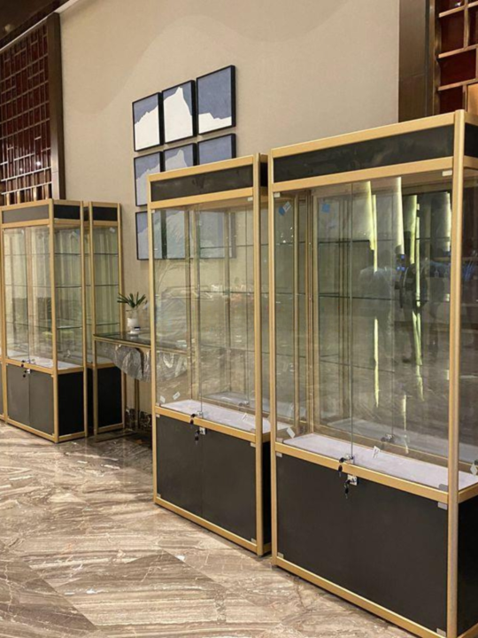 Display Cabinet Made of Glass Sample Showcase Product Display Rack Hand ...