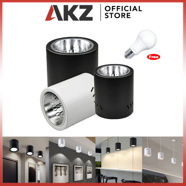 AKZ Round Surface Downlights E27 LED Downlight Ceiling Light Spotlight ...