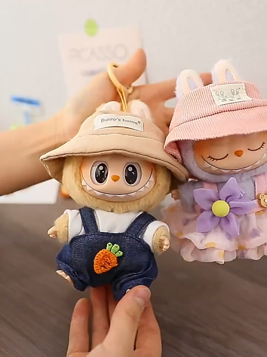 ชุดลาบูบู้ v3 ชุดเสื้อผ้า labubu v3 ชุด labubu macaron ชุดตุ๊กตา 15 ซม. ...