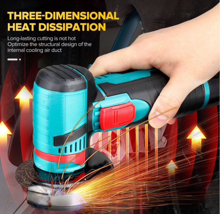 Mesin Gerinda Cordless Gerinda Baterai Angle Grinder Portable Mesin ...