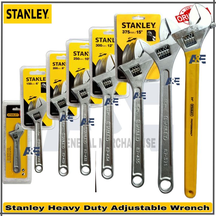 Stanley Heavy Duty Adjustable Wrenches #87-434 | Lazada PH