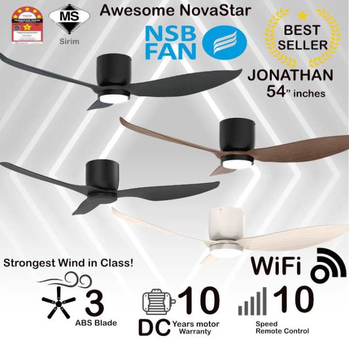 NSB Fan (New2024) Jonathan54"/ LISA 52" DC motor Remote Control Short ...