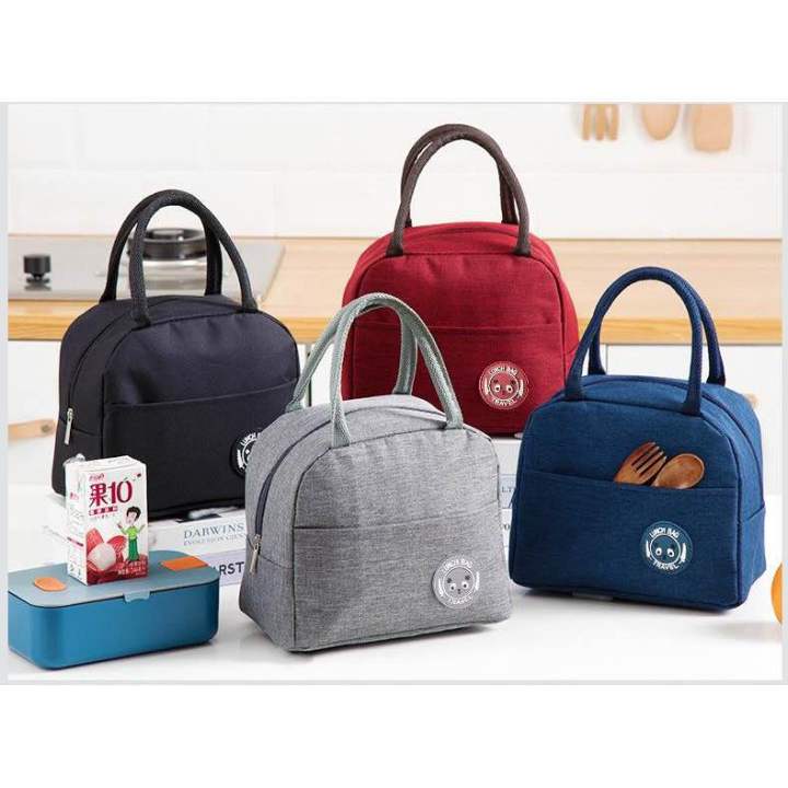 [ COD ] Tas Bekal Makan Lunch Bag Import Lucu Bahan Premium - Tas Serbaguna Bekal Makan ...