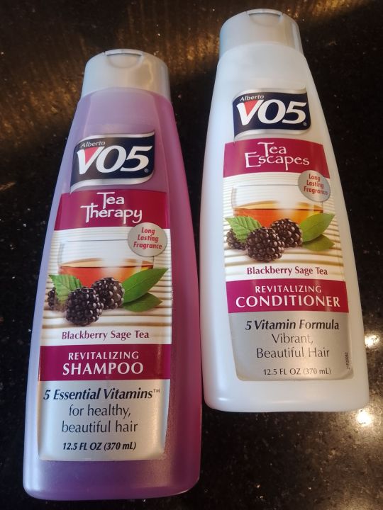 Alberto VO5 Blackberry Sage Tea Revitalizing Shampoo/Conditioner(Made ...