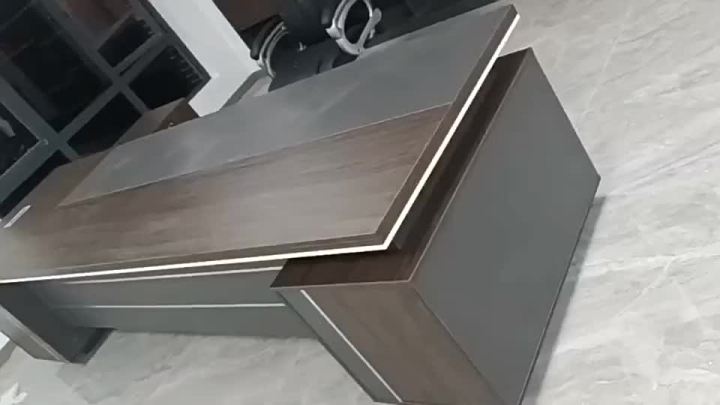 Meja Ketua Pengarah Perabot Urusan Kerja Meja Bos Tunggal Moden dan ...