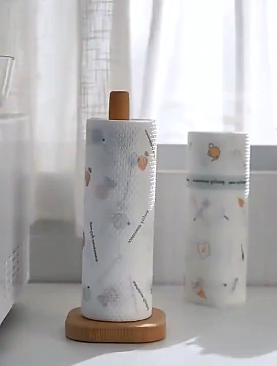 50pcs Per Roll Disposable Kitchen Tissue Paper Clean Lazy Rag Cloth ...