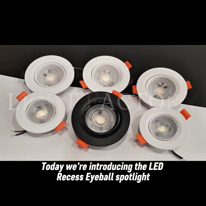 [3 Years Warranty] LED Recess Eyeball Spotlight 3W | 5W | 7W | 10W LED ...