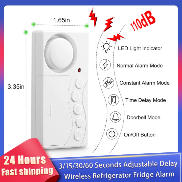 New Freezer Door Alarm with Delay 3/15/30/60 Seconds Adjustable Delay ...