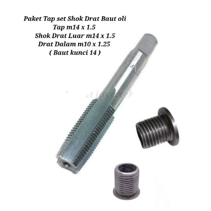 Paket Tap set Shok Drat Baut Tap oli Tap m14x1.5 Shok Drat Luar Dalam ...