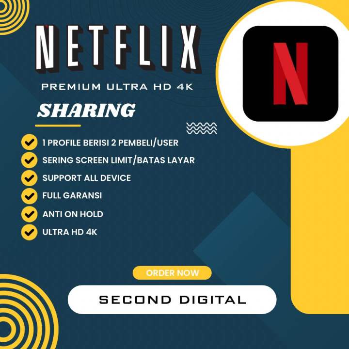 NETFLIX PREMIUM 1 BULAN SUPPORT ALL DEVICE | Lazada Indonesia