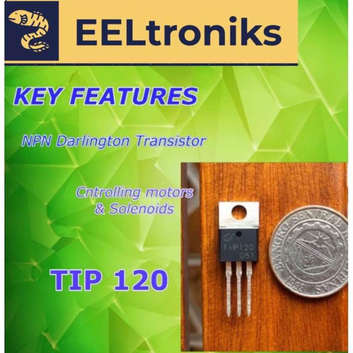 TIP 120 TIP-120 TIP120 NPN DARLINGTON TRANSISTOR | Lazada PH