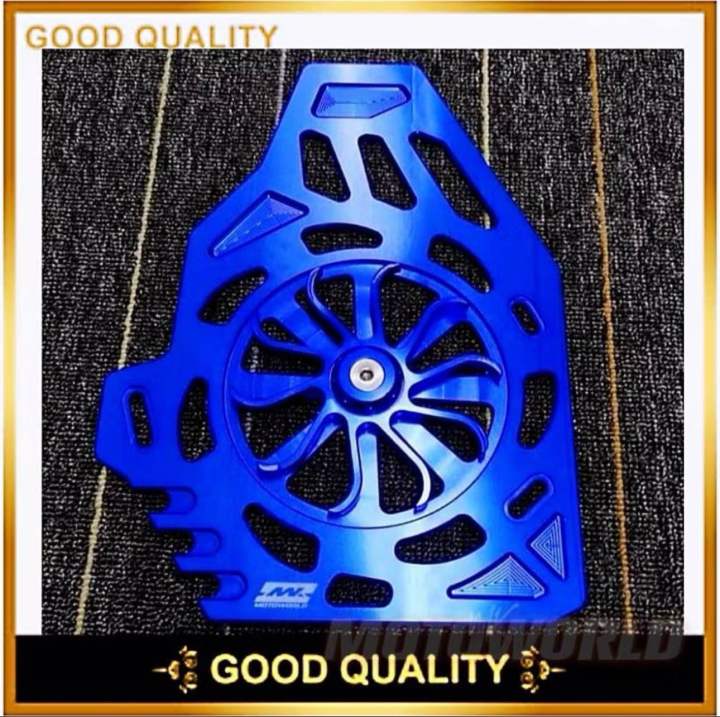 MOTOWORLD ALUMINUM CNC RADIATOR COVER WITH SPINNER FOR HONDA CLICK V1 ...
