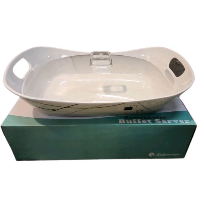 Melawares Rectangular Buffet Server 100% Melamine | Lazada PH
