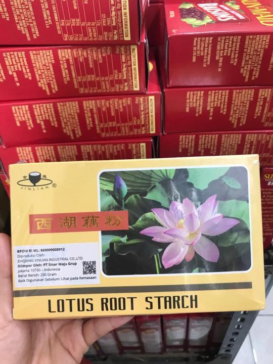 Lotus Root Starch JINLIAN WEST LAKE 250 Gram Minuman Akar Teratai West ...