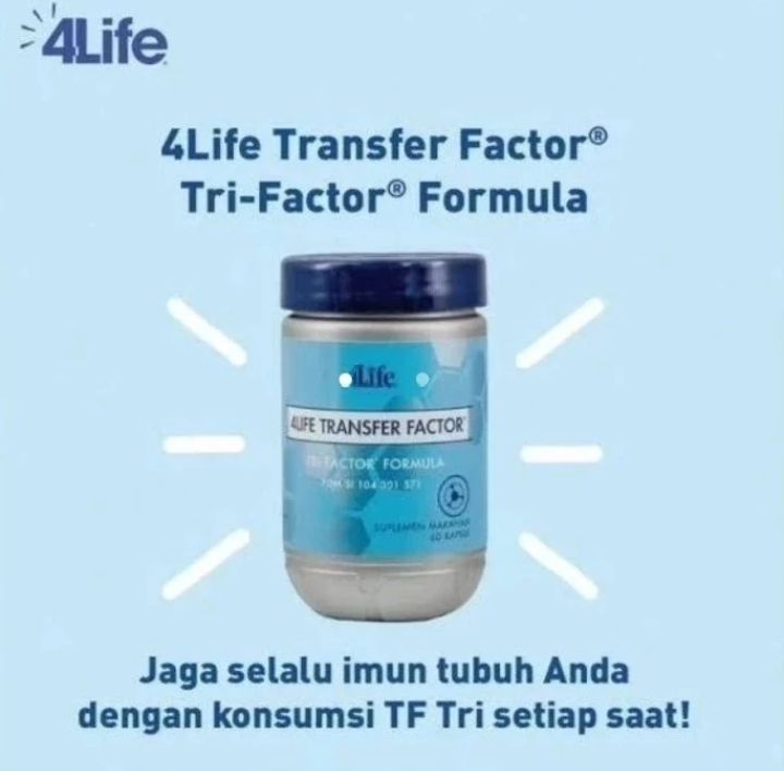 4Life Transfer Factor Tri Formula isi 60 Kapsul Suplemen Multivitamin ...