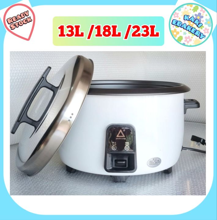 13L / 18L / 23L Commercial Non Stick Electric Rice Cooker Warmer | Lazada