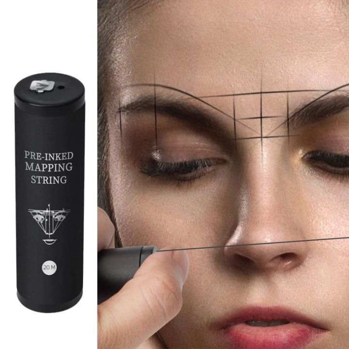 20m Mapping Pre-ink String Microblading Eyebow Dyeing Thread Semi Permanent Makeup Positioning ...