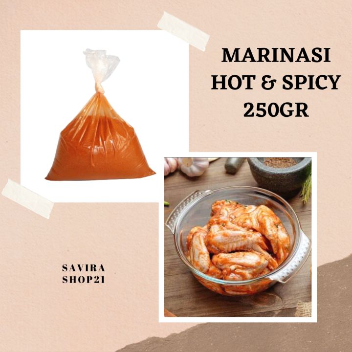 BUMBU MARINASI 250GR HOT SPICY AYAM KFC, DAGING, JAMUR CRISPY ...