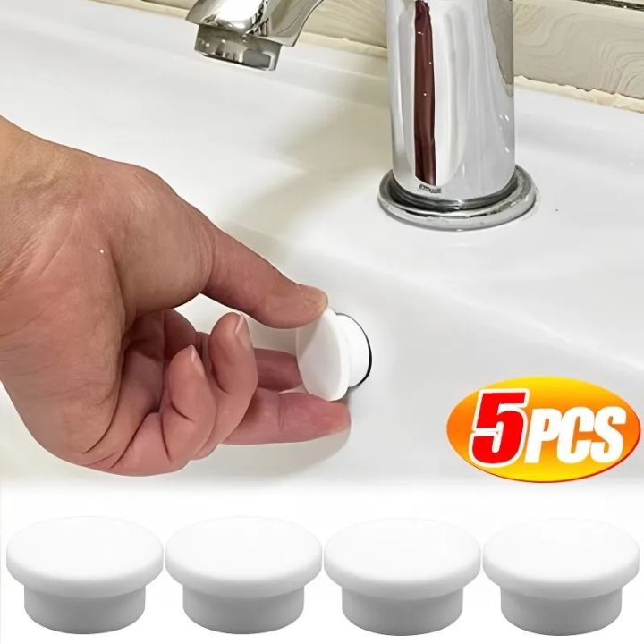 1/5PCS Wash Basin Overflow Ring Kitchen Bathroom Sewer Drain Cover Sink ...