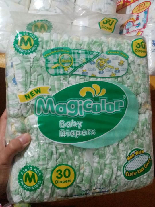MAGIC CHECKERED MEDIUM BABY DISPOSABLE DIAPER 30PCS PER PACK | Lazada PH