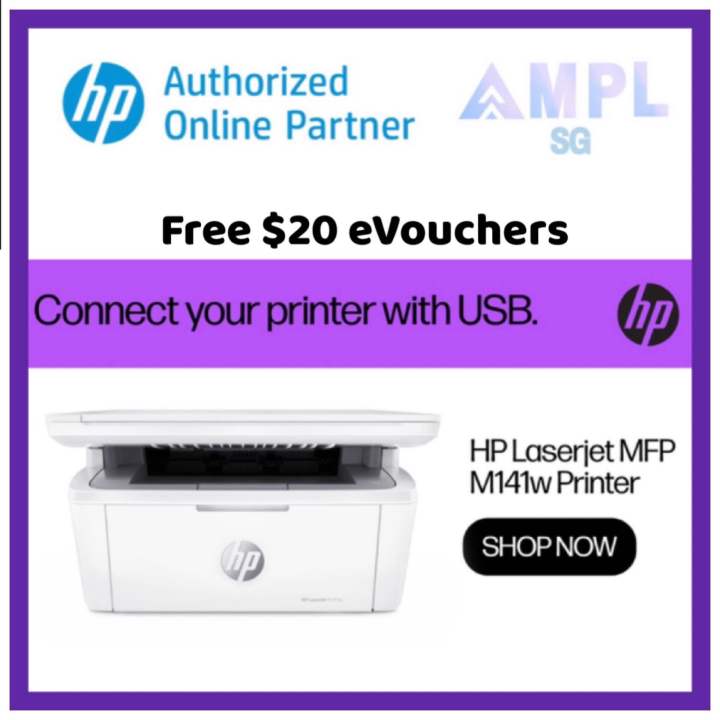 HP LaserJet Pro MFP M141w Printer | Free $20eVouchers | Print | Copy ...