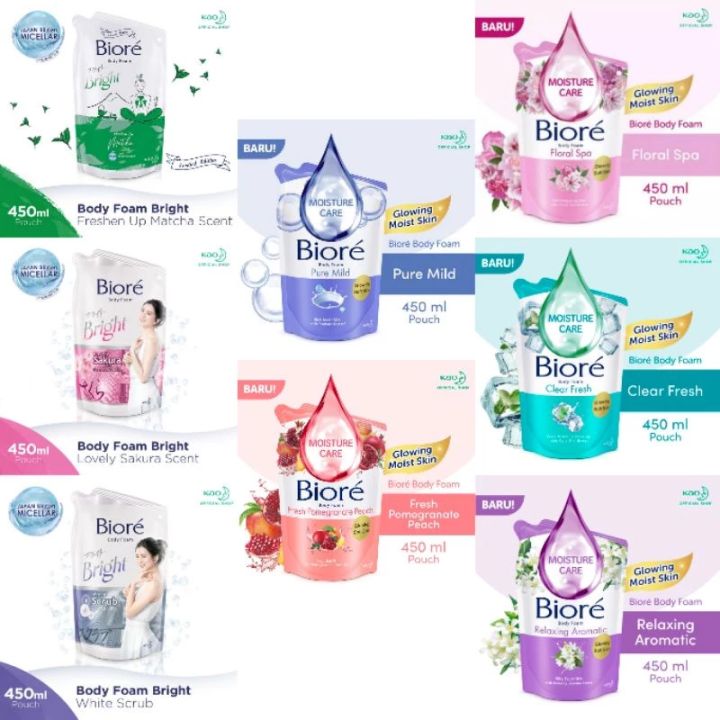 BIORE BODY FOAM MOISTURE CARE REFILL 220ML (RANDOM) | Lazada Indonesia